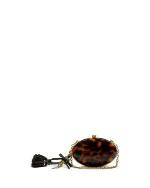 SELF-PORTRAIT Mini Resin Oval Clutch