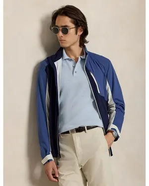 Polo Ralph Lauren Striped Performance Polo Sweater - Blue Combo