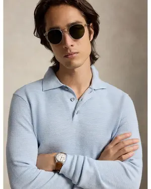 Polo Ralph Lauren Striped Performance Polo Sweater - Blue Combo
