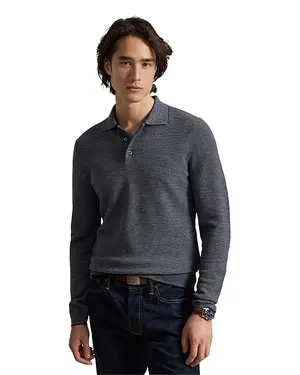 Polo Ralph Lauren Striped Performance Polo Sweater - Navy Combo