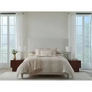 SFERRA Chroma Sateen Jacquard Sham, Standard - Sand