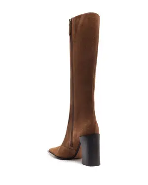 Schutz Raffaela Up Knee High Boots - Brown