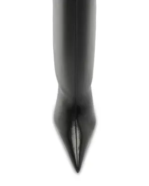 Schutz Siena Leather Sculpted Heel Knee High Boots