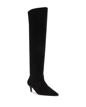 Schutz Odessa Suede Over-the-knee Boots - Black