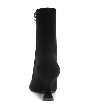 Schutz Siena Leather Wedge Heel Booties