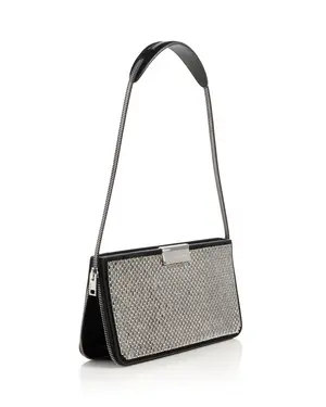 Alexander Wang Siren Embellished Pochette Shoulder Bag