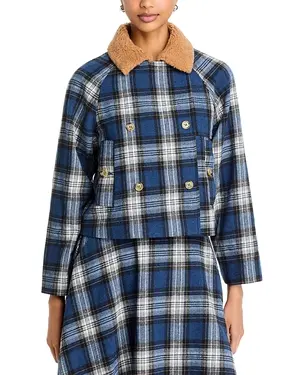 AREA STARS Landon Printed Double Breasted Jacket