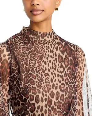 AREA STARS Jayla Print Tiered Ruffle Dress