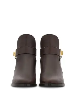 FERRAGAMO Salvatore Hug Buckle Leather Ankle Boots