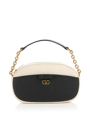 Valentino Garavani Vlogo Mini Leather Bag - Light Ivory