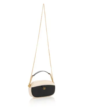 Valentino Garavani Vlogo Mini Leather Bag - Light Ivory