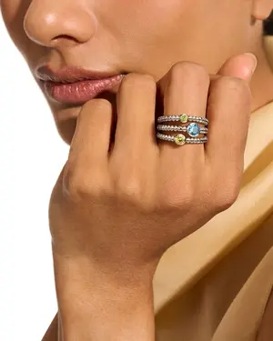 John Hardy Sterling Heishi Gemstone Ring