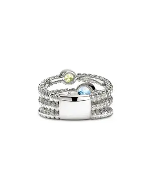John Hardy Sterling Heishi Gemstone Ring