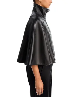 Simkhai Orvik Leather Cape Jacket