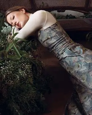 LIA COHEN Reflection Floral A-line Dress