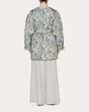 LIA COHEN Abundance Floral Double-breasted Coat