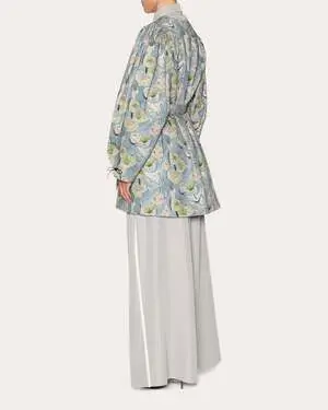 LIA COHEN Abundance Floral Double-breasted Coat