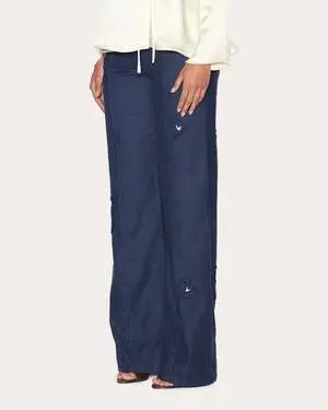 LIA COHEN Intuition Embroidered Floral Straight-leg Pants