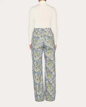 LIA COHEN Intuition Floral Straight-leg Pants