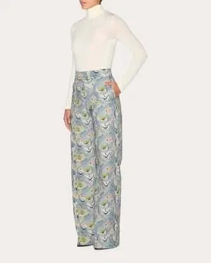 LIA COHEN Intuition Floral Straight-leg Pants