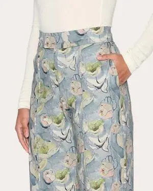 LIA COHEN Intuition Floral Straight-leg Pants