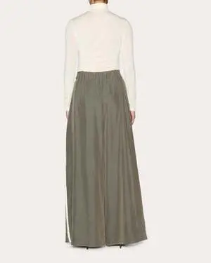 LIA COHEN Radiance Grosgrain Wide-leg Pants