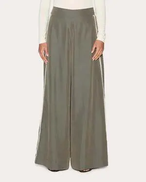 LIA COHEN Radiance Grosgrain Wide-leg Pants