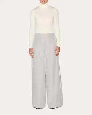 LIA COHEN Radiance Grosgrain Wide-leg Pants