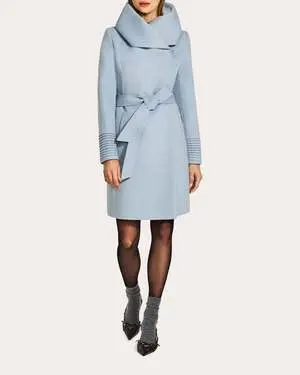 Sentaler Baby Alpaca Hooded Midi Wrap Coat