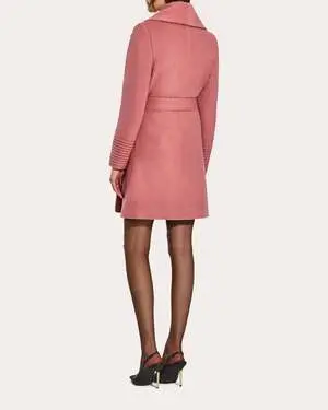 Sentaler Baby Alpaca Shawl Collar Midi Wrap Coat
