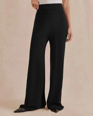 Splendid Annika Cable Sweater Pant Black