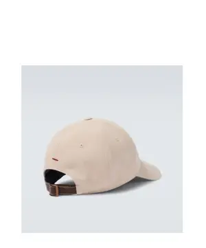 Brunello Cucinelli Logo Cotton Canvas Baseball Cap