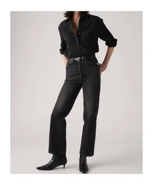 LEVI'S Ribcage Straight Ankle Jeans
