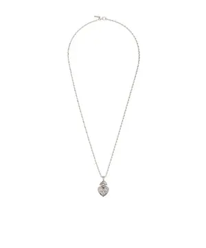 Emanuele Bicocchi Sacred Heart Necklace - Silver