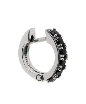 Emanuele Bicocchi Crystal Hoop Single Earring