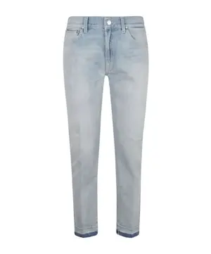 DONDUP Dalia Faded-wash Raw-cut Jeans