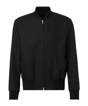 LARDINI Linen Bomber Jacket