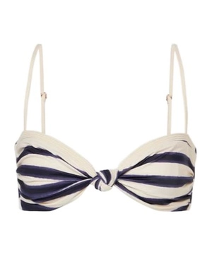Johanna Ortiz Johanna Ortiz Striped Bikini Top White