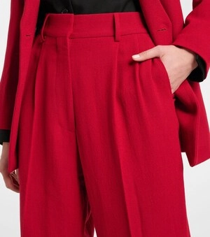 BLAZÉ MILANO Cool Easy Wool Wide-leg Pants