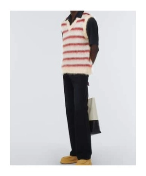 Marni Striped Wool-blend Sweater Vest