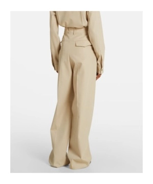 TOD'S Wool And Cotton Wide-leg Pants