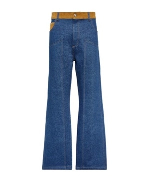 WALES BONNER Cymbal Wide-leg Jeans - Blue