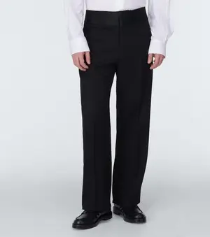 Valentino Garavani Straight-leg Wool Pants