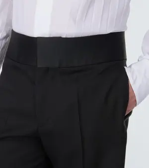 Valentino Garavani Straight-leg Wool Pants