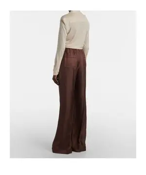 TOM FORD Silk Twill Wide-leg Pants