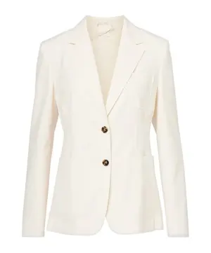 MAX MARA Single-breasted Cotton Blazer