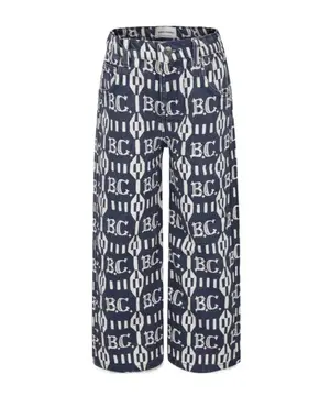 BOBO CHOSES Vintage Logo Patterned Pants - Blue