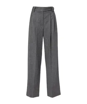 Brunello Cucinelli Pleated Wool And Cashmere Wide-leg Pants