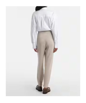 Brunello Cucinelli Ribbed-knit Cashmere-blend Tapered Pants