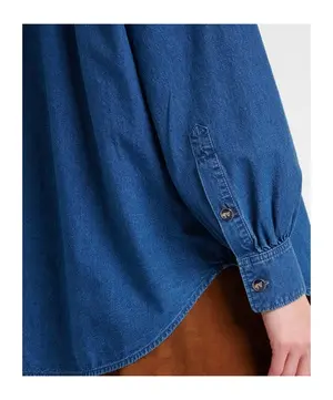 Valentino Garavani Ruffled Denim Shirt